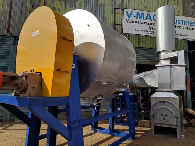 Coffee Dryer Machine Manufacturer | Rotary Drum Dryer 100–8,000 kg ...